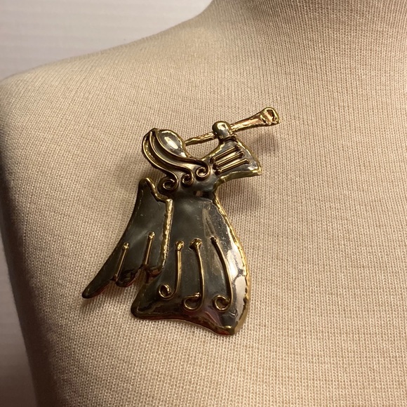 SJ | Jewelry | Mx Metals Angel Broochpendant Made By Sj Mexico | Poshmark